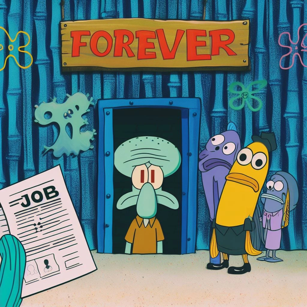 Get A Job Meme Spongebob