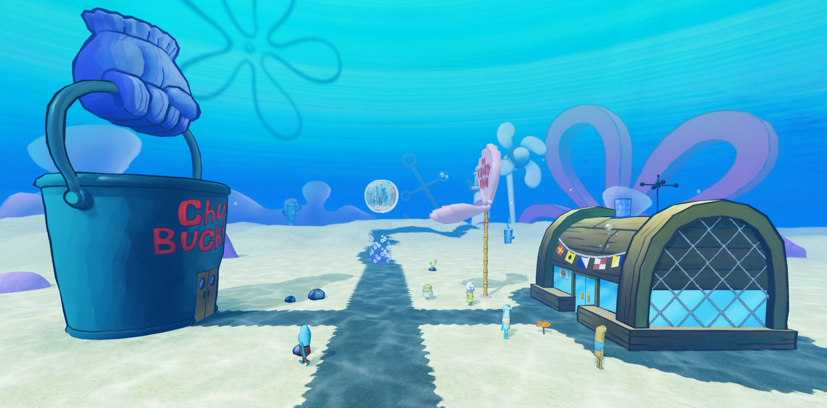 The Krusty Krab And Chum Bucket The Spongy Construction Project Wiki