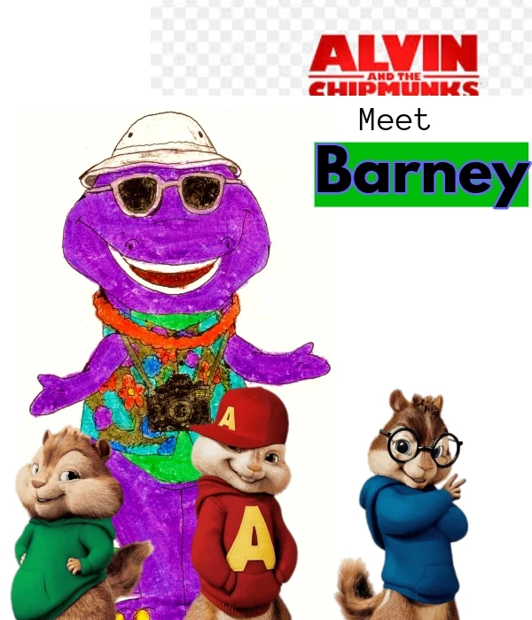 The Chipmunks meet Barney | Spoof Wiki | Fandom