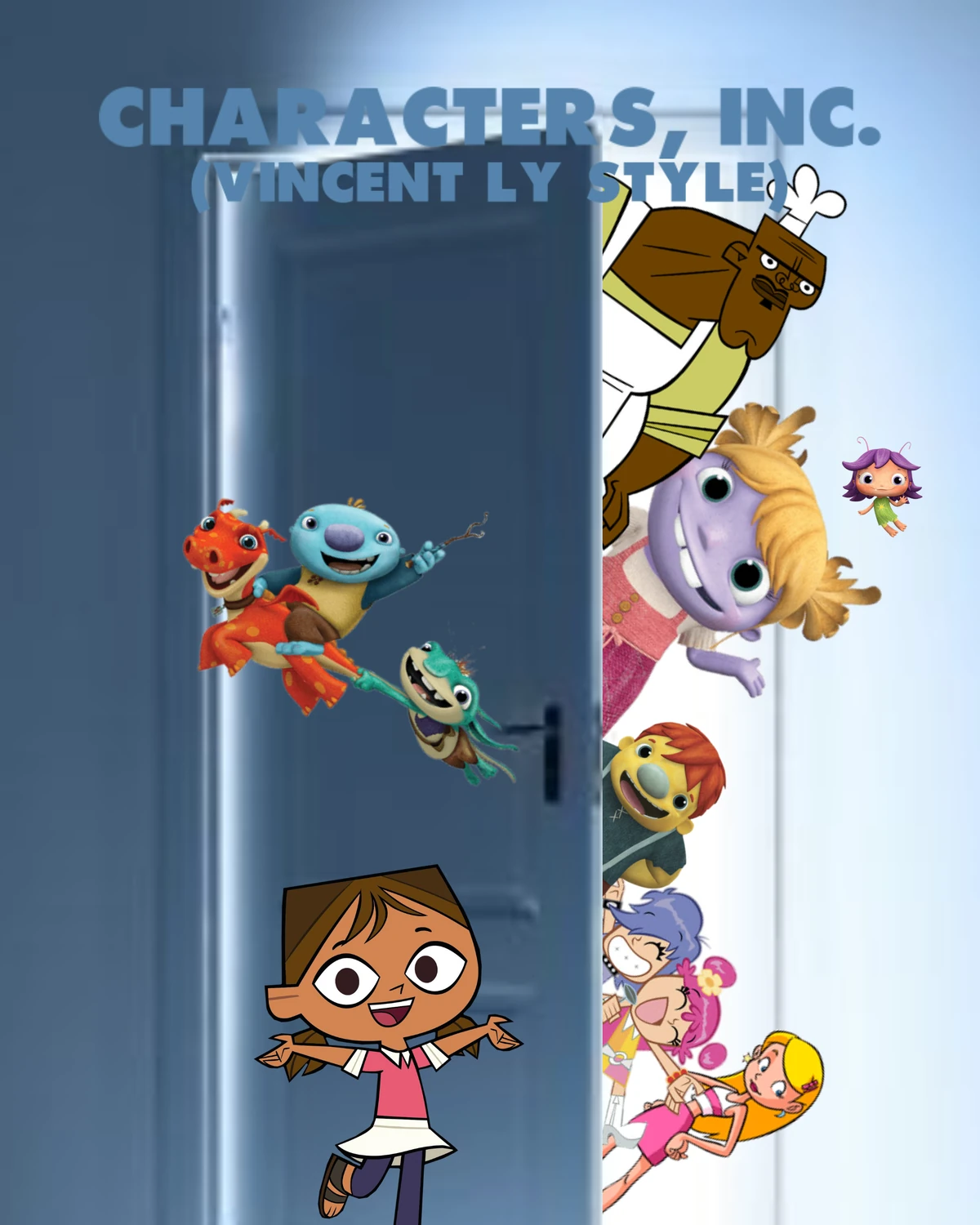 Characters, Inc. (Monsters, Inc.) (Vincent Ly Style) | Spoof Wiki | Fandom