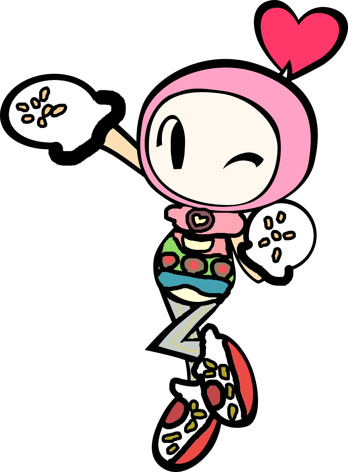 Pink Bomberman (Double Platinum Cake) | Spoof Wiki | Fandom