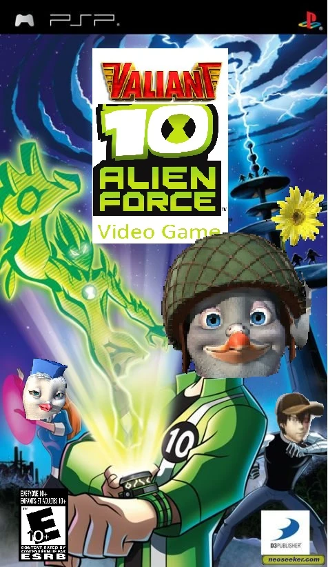Valiant 10: Alien Force (PSP Front Cover) | Spoof Wiki | Fandom