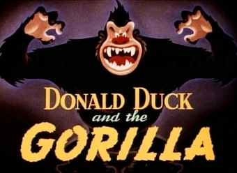 donald duck and the gorilla coloring pages