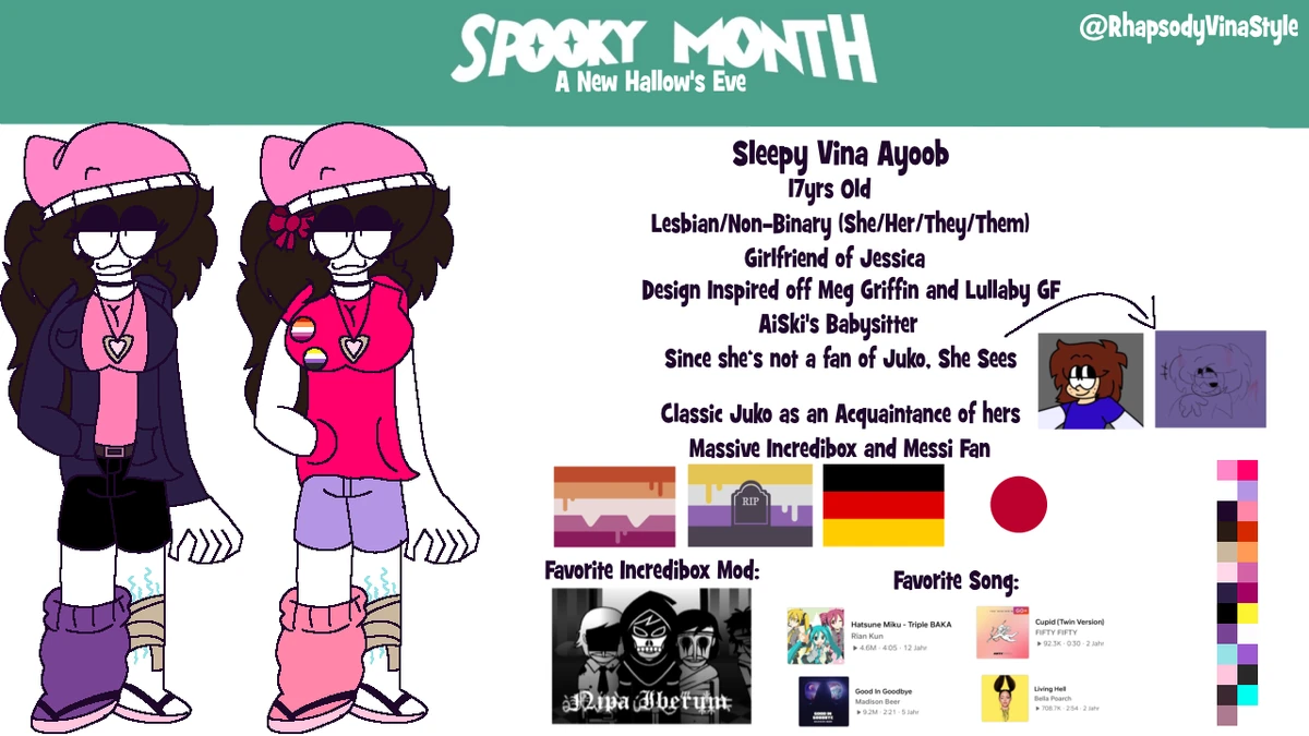 Sleepy Vina Ayoob | Spooky Month OC Wiki | Fandom