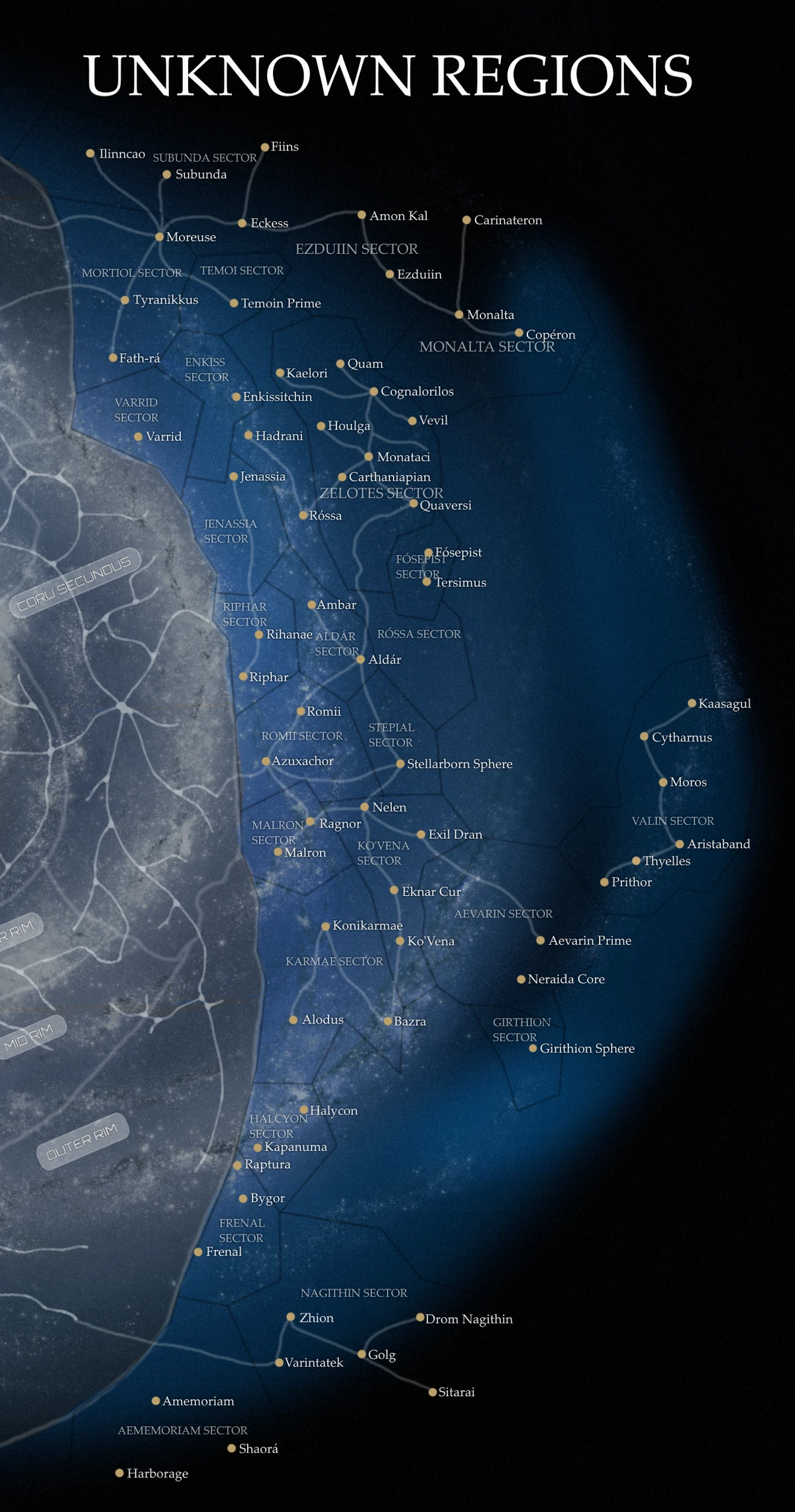 Fiction:Cyrannus Galaxy/Unknown Regions | SporeWiki | Fandom