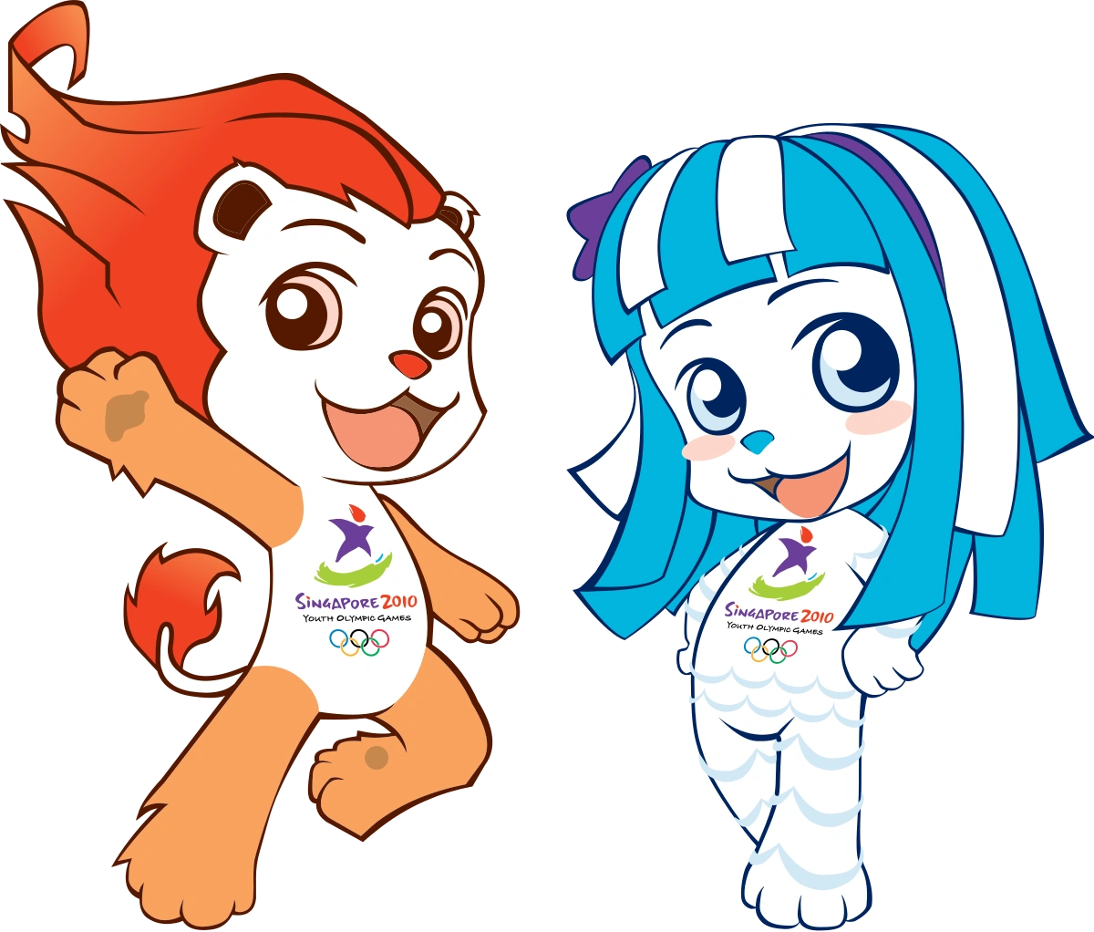 Lyo and Merly (2010 Youth Olympics) | SportsMascots Wikia | Fandom