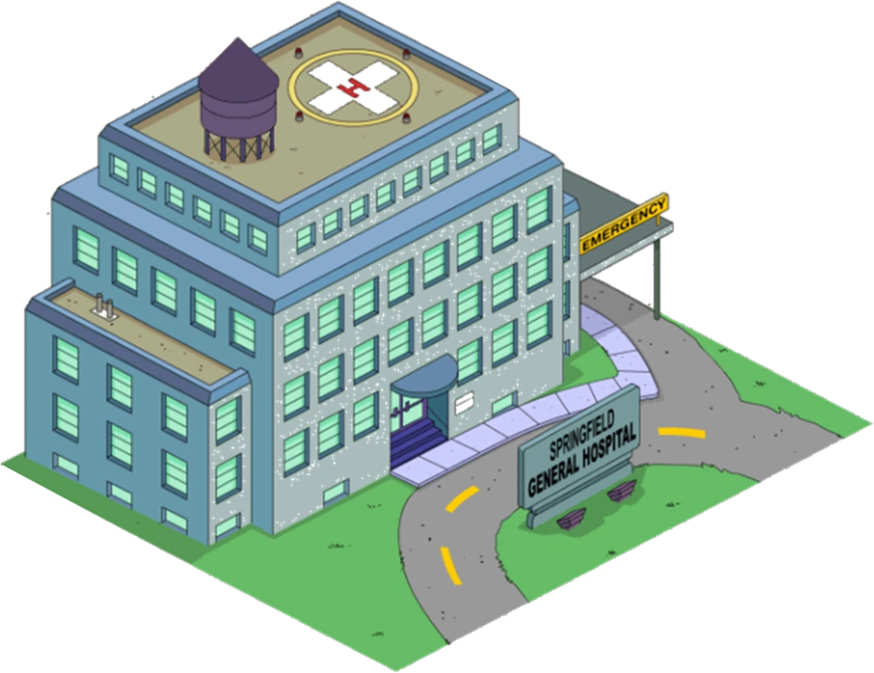 Springfield General Hospital | The Simpsons: Springfield Animals Wiki ...