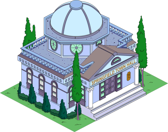 Springfield Town Hall | The Simpsons: Springfield Animals Wiki | Fandom