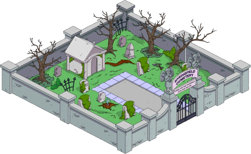 Springfield Cemetery | The Simpsons: Springfield Animals Wiki | Fandom