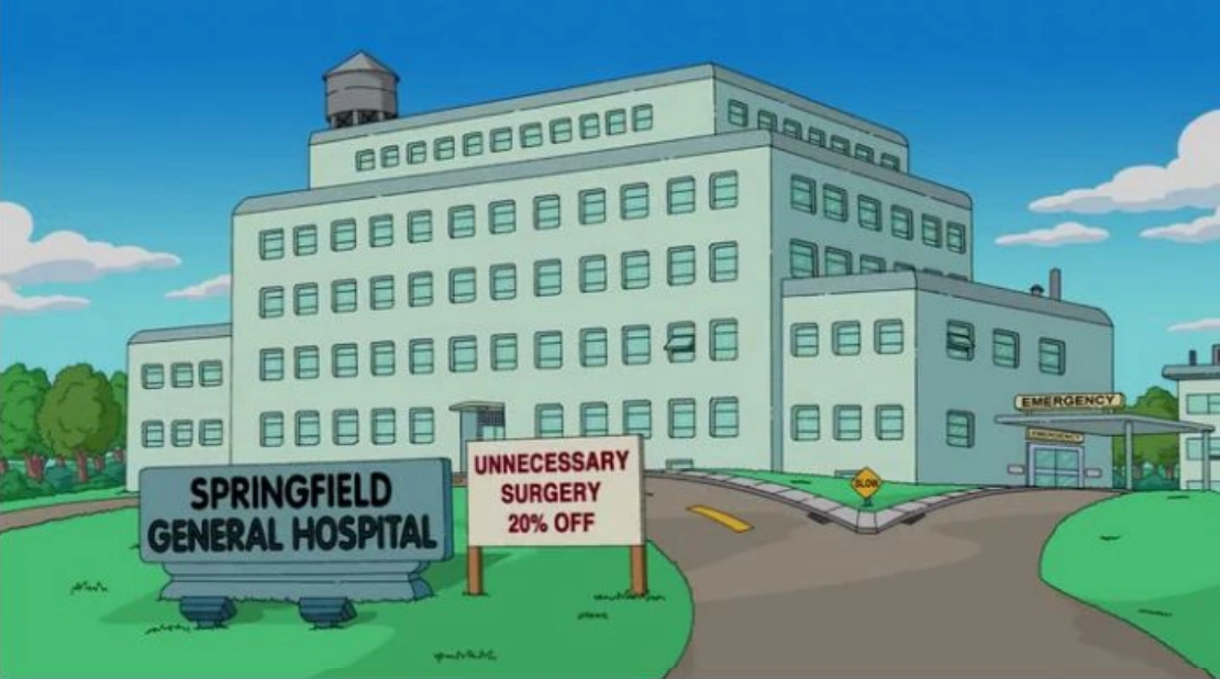 Springfield General Hospital | The Simpsons: Springfield Bound | Fandom
