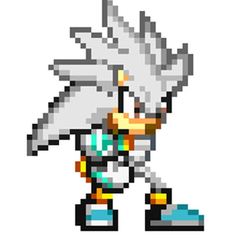 Dark Silver The Hedgehog Sprites
