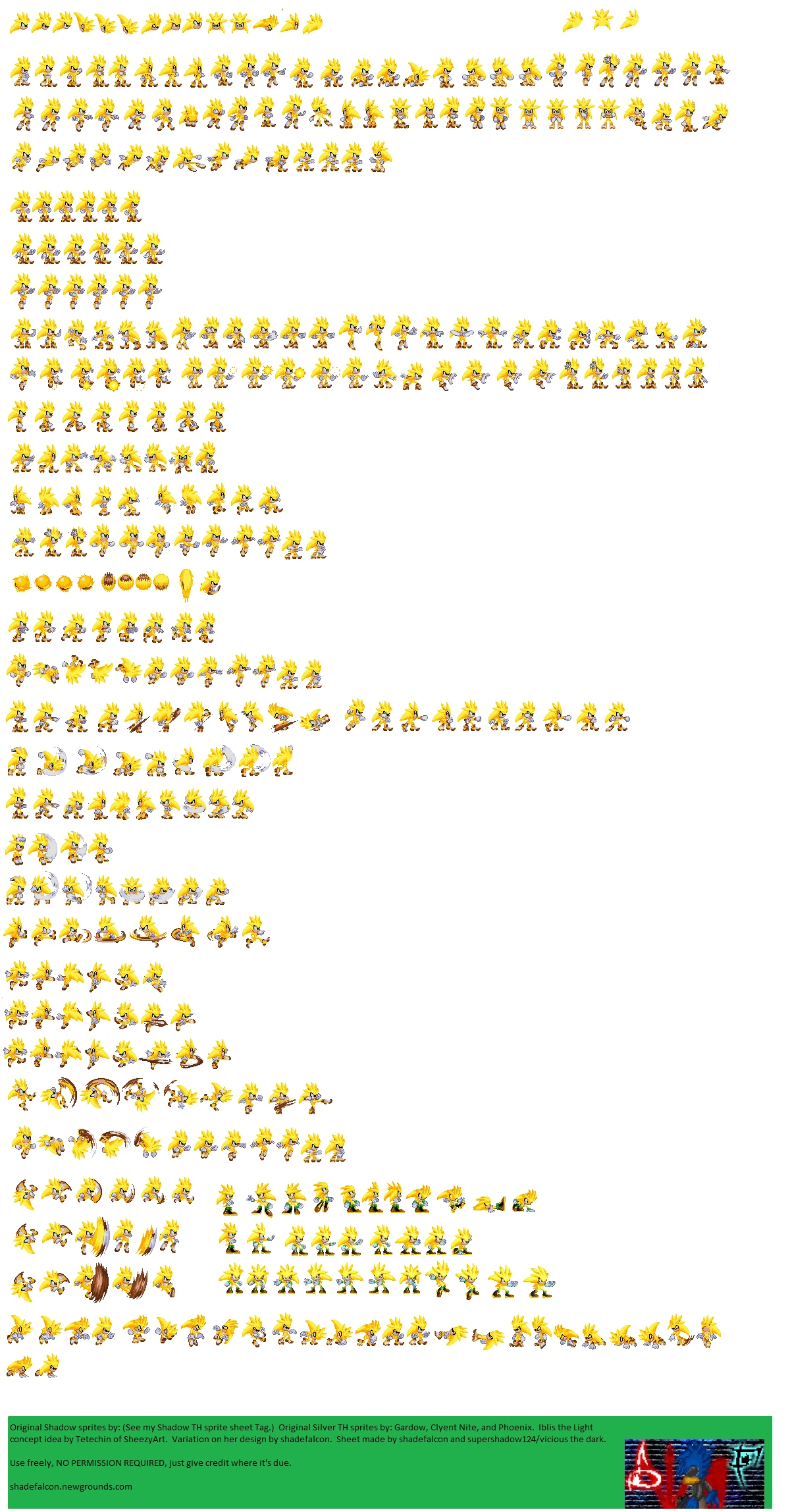 Dark Silver The Hedgehog Sprites