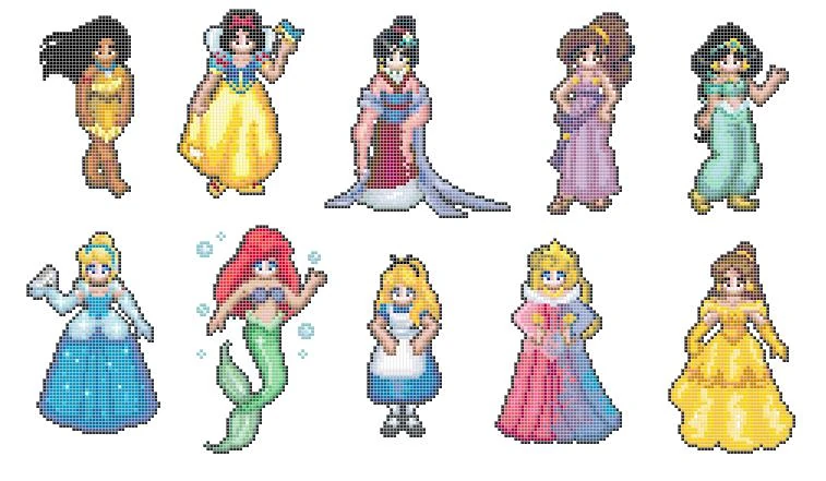Ariel Disney Character Sprite Sheet