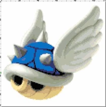 Mario Kart Blue Shell | Sprite Stitch Wiki | Fandom