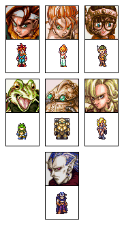 Chrono Trigger portraits with sprites | Sprite Stitch Wiki | Fandom