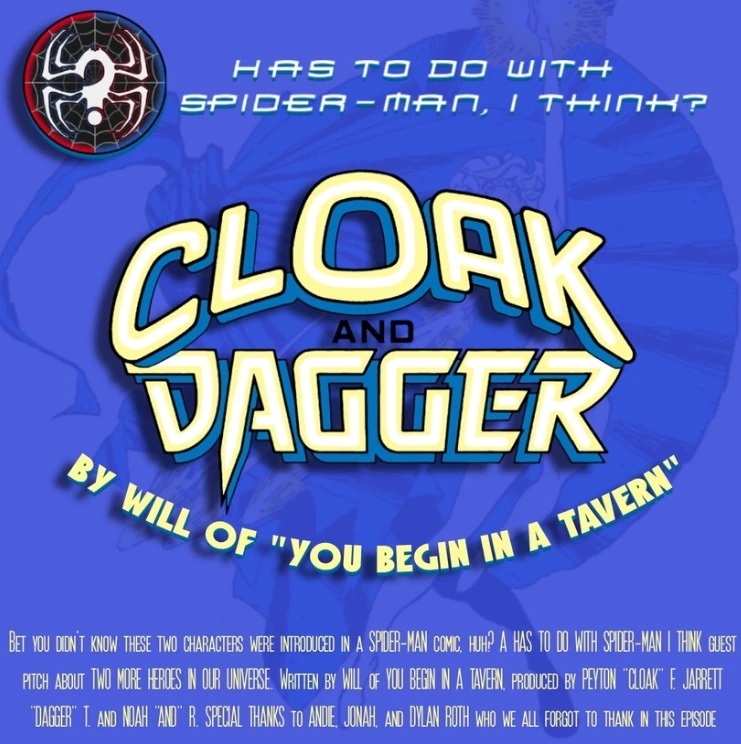 Cloak & Dagger (Film) | SPUMM (Has to Do with Spider-Man, I Think ...