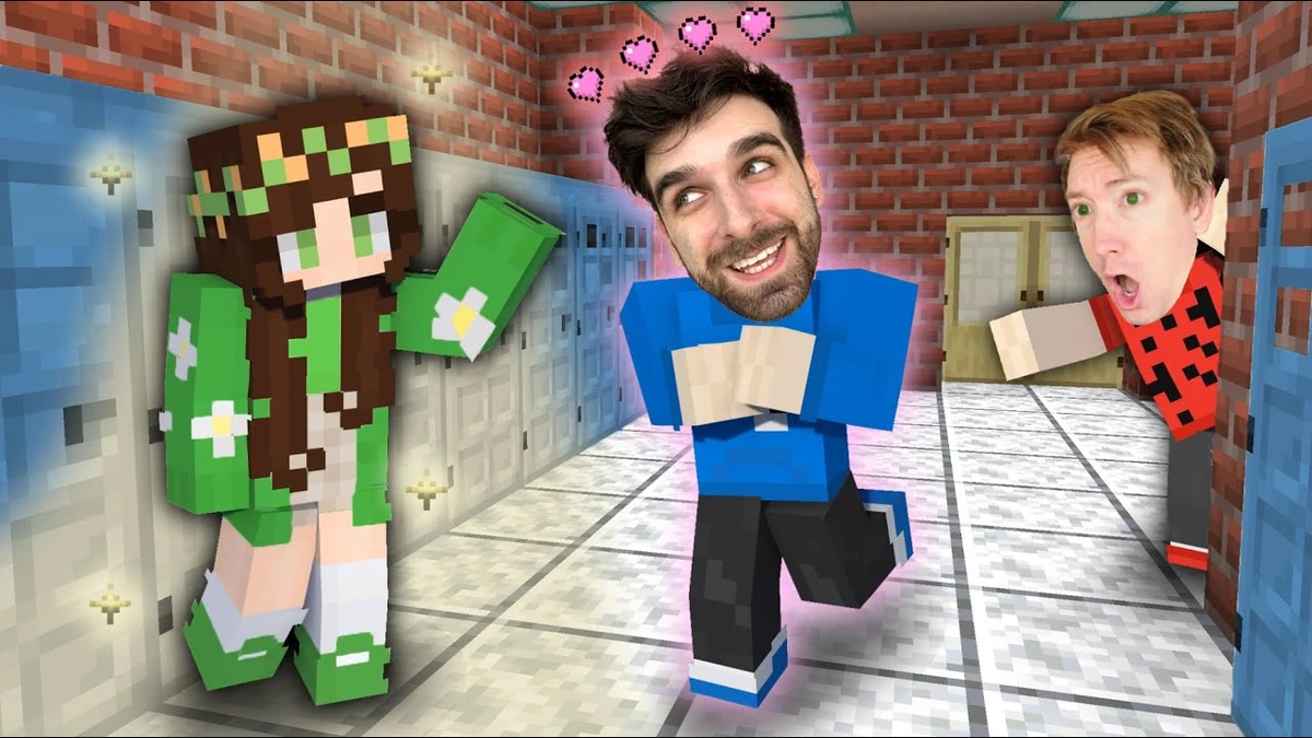 In LOVE with the NEW GIRL in Minecraft School | Spy Ninjas vs Project ...