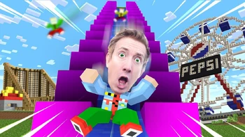 Spy Ninjas Theme Park Build Challenge in Minecraft | Spy Ninjas vs ...