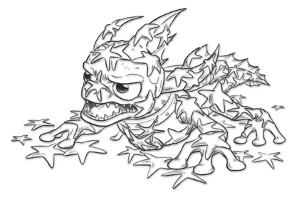 Skylanders Coloring Pages Zap