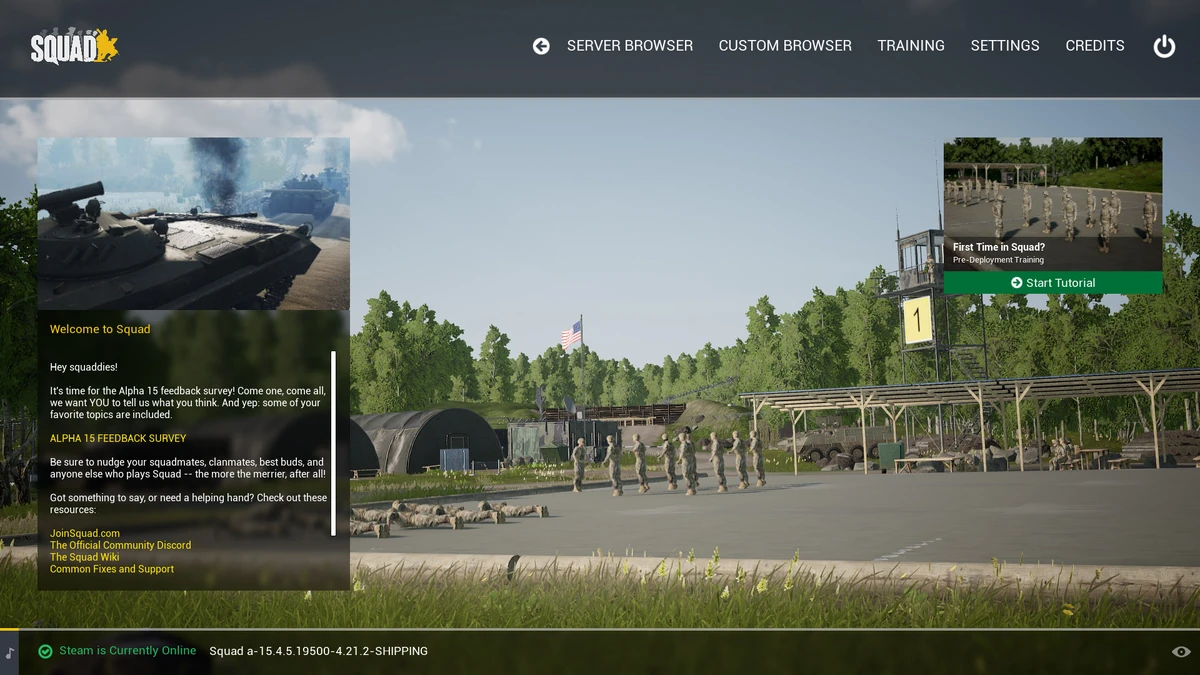 主界面 - Official Squad Wiki