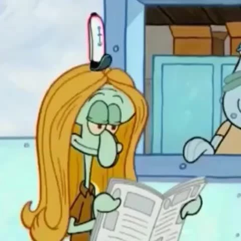 Squidward with yellow hair | Squidward Fanon Wiki | Fandom