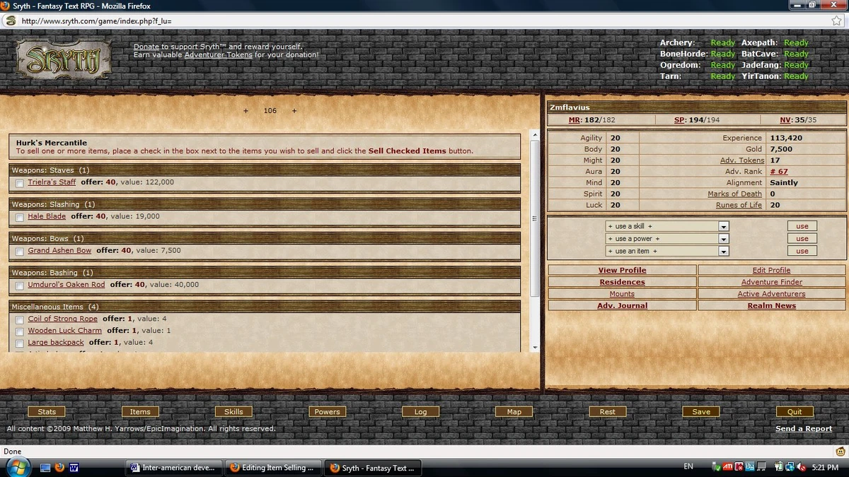 Item Selling Guide | Sryth Wiki | Fandom