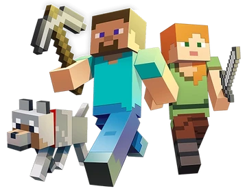 minecraft steve and alex coloring pages