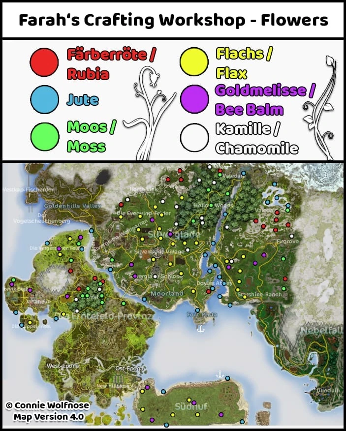 Farahs Werkstatt - Kräuter Fundorte | Star Stable Wiki | Fandom