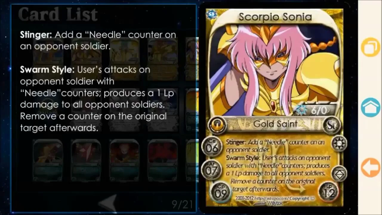 Scorpio Sonia | SSTCGO2 Wikia | Fandom