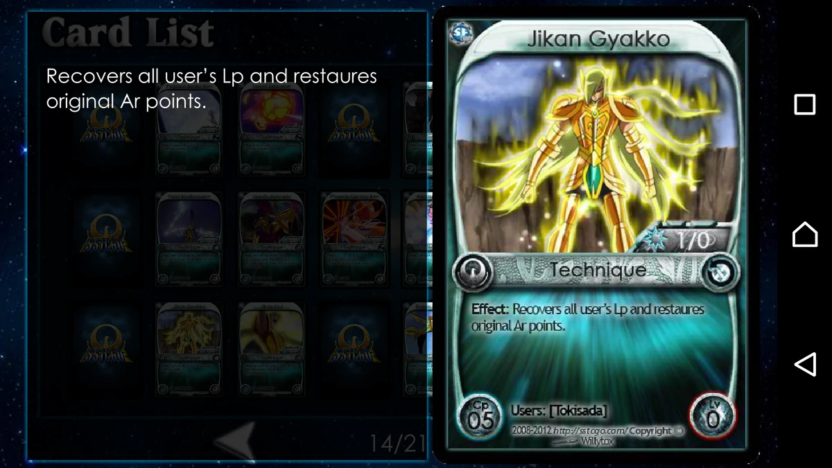 Jikan Gyakko | SSTCGO2 Wikia | Fandom