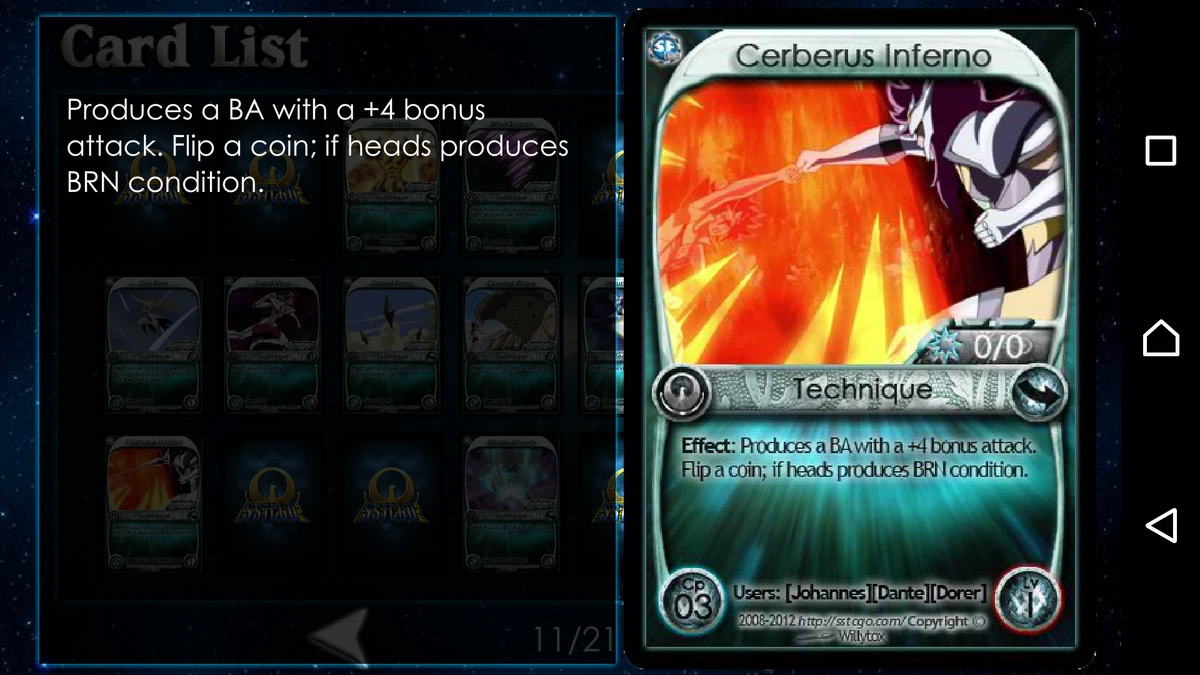 Cerberus Inferno | SSTCGO2 Wikia | Fandom