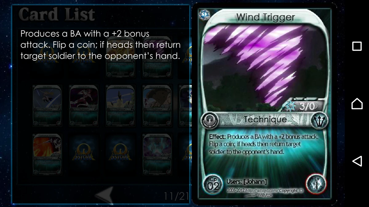 Wind Trigger | SSTCGO2 Wikia | Fandom