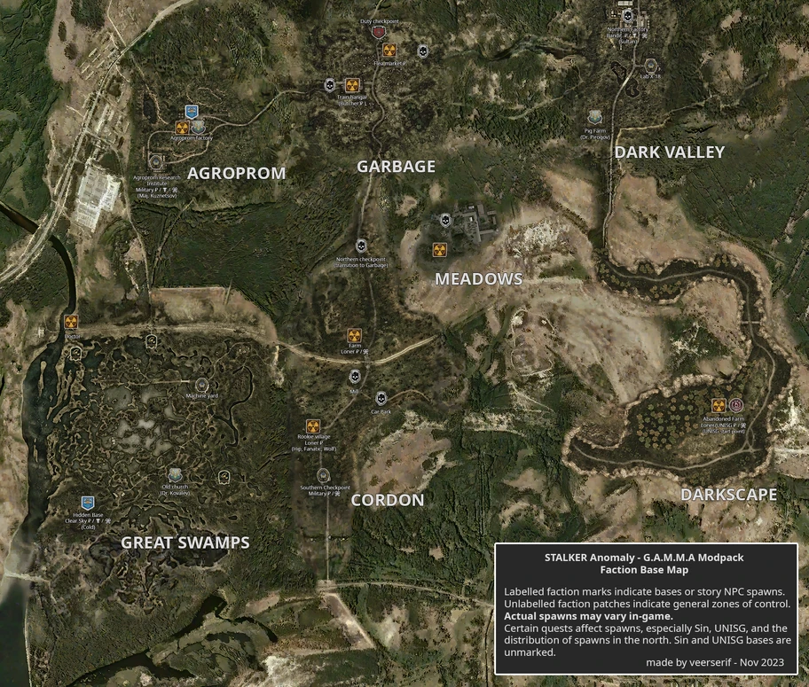 Factions | S.T.A.L.K.E.R. Anomaly GAMMA Wiki | Fandom