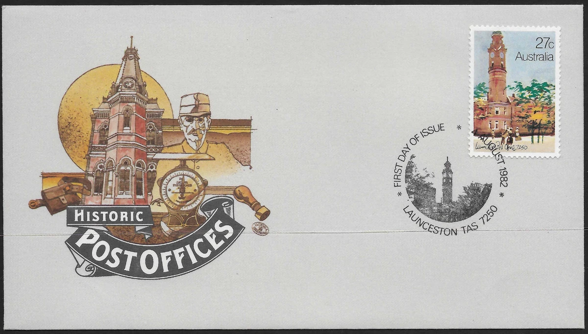 Australia 1982 - Historic Post Offices FDC Envelope (Launceston ...