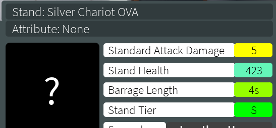 Silver Chariot OVA | Stand-Upright: Rebooted Wiki | Fandom