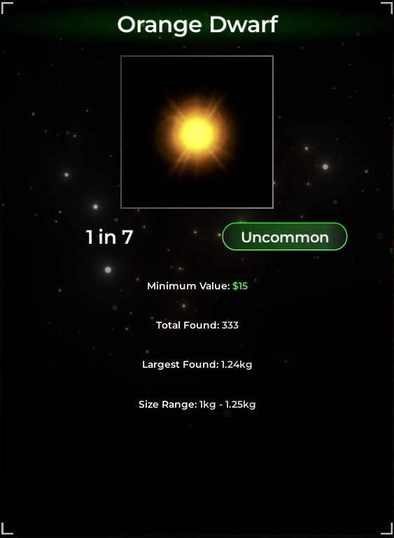 Orange Dwarf | Star Fishing Wiki | Fandom