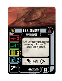IKS Somraw - Raptor Class (Cost 18) | Star Trek: Attack Wing Wiki | Fandom