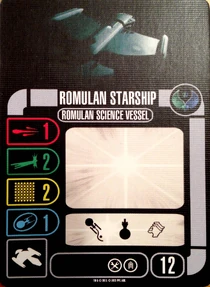 Romulan Starship - Romulan Science Vessel (Cost 12) | Star Trek: Attack ...
