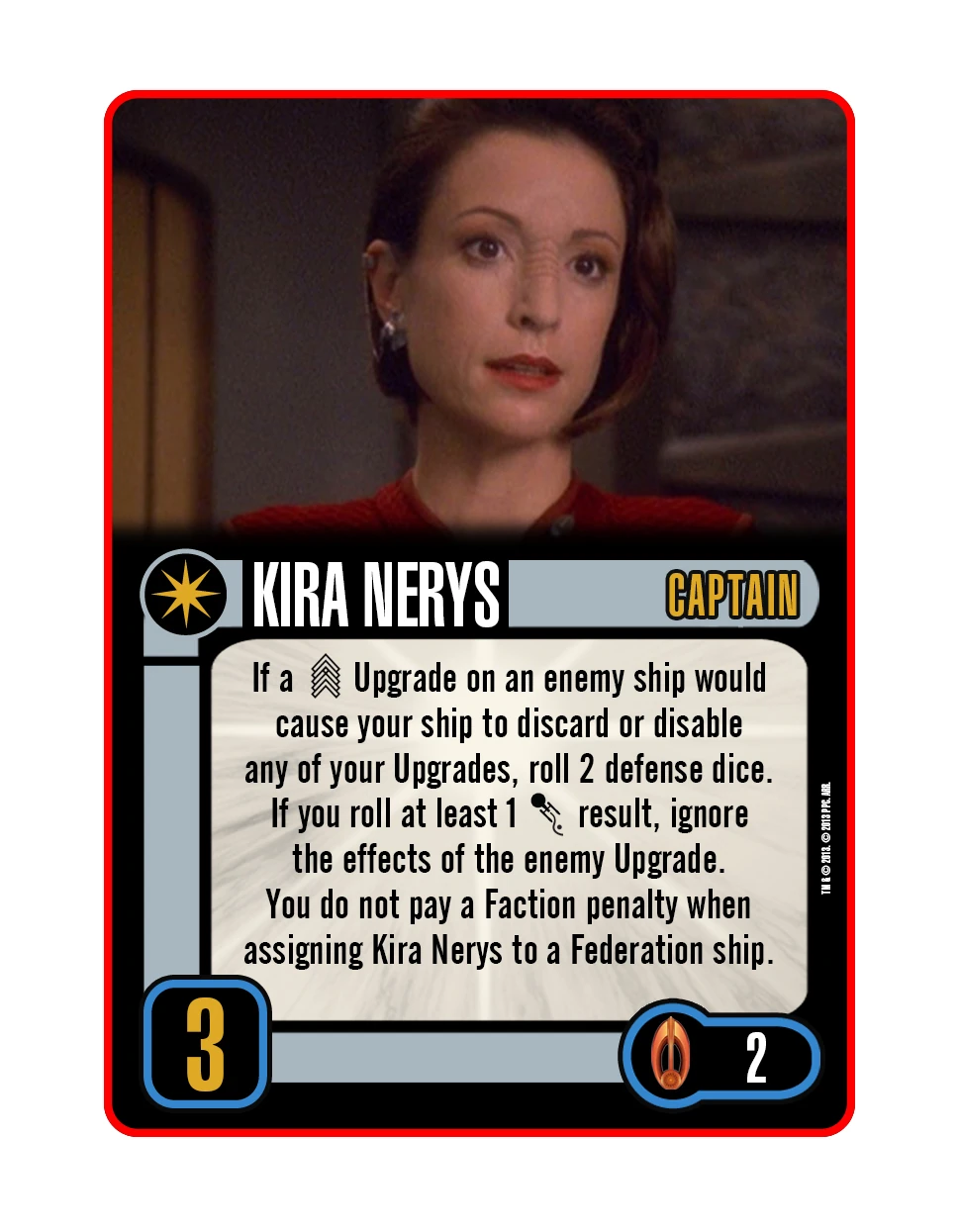 Kira Nerys (Skill 3 Cost 2) | Star Trek: Attack Wing Wiki | Fandom