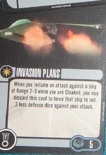 Invasion Plans (Cost 5) | Star Trek: Attack Wing Wiki | Fandom