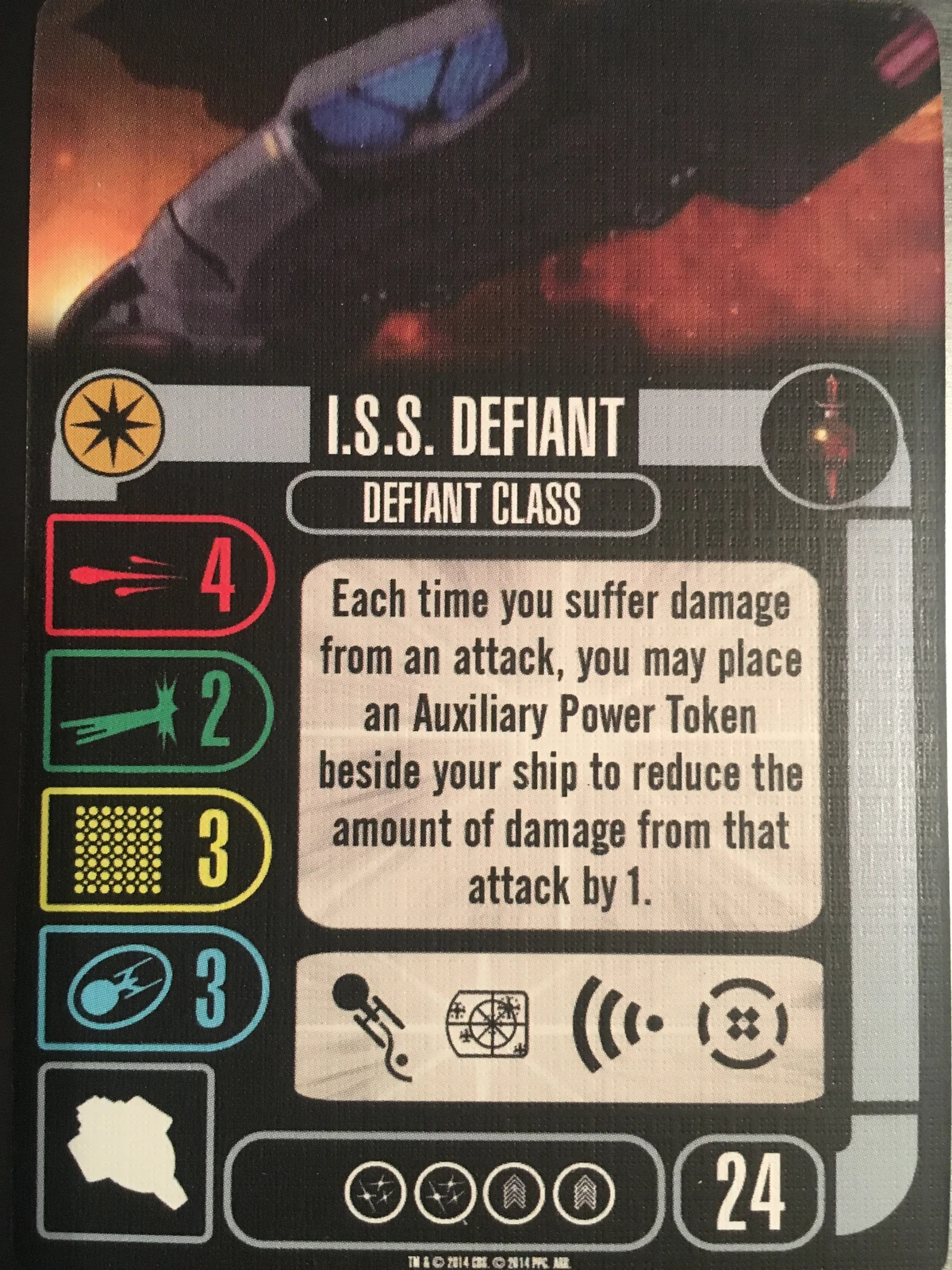 ISS Defiant - Defiant Class (Cost 24) | Star Trek: Attack Wing Wiki ...