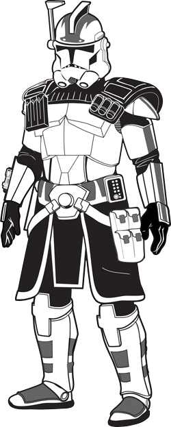 clone commander coloring pages