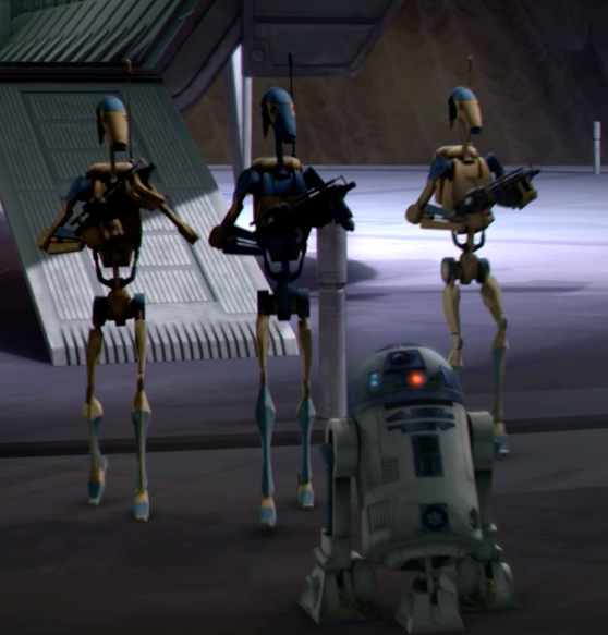 R2-D2's battle droid squadron | Star Wars Canon Wiki | Fandom