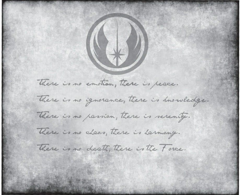 Jedi Code | Star Wars Canon Wiki | Fandom