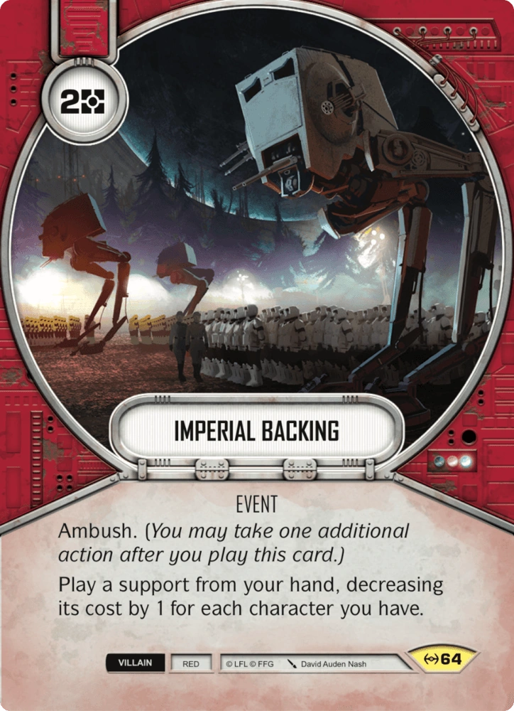Imperial Backing | Star Wars: Destiny Card Game Wikia | Fandom