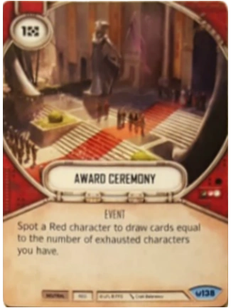 Award Ceremony | Star Wars: Destiny Card Game Wikia | Fandom