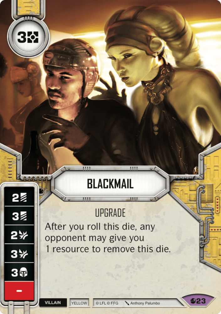 Blackmail Star Wars Destiny Card Game Wikia Fandom