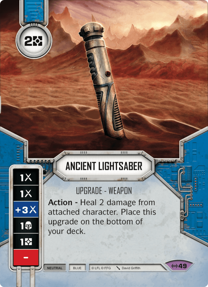 Ancient Lightsaber Star Wars Destiny Card Game Wikia Fandom
