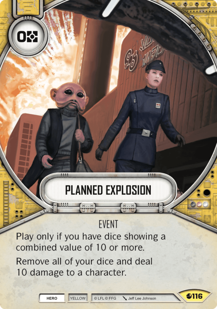 Planned Explosion Star Wars Destiny Card Game Wikia Fandom