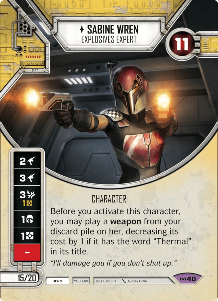 Sabine Wren | Star Wars: Destiny Card Game Wikia | Fandom